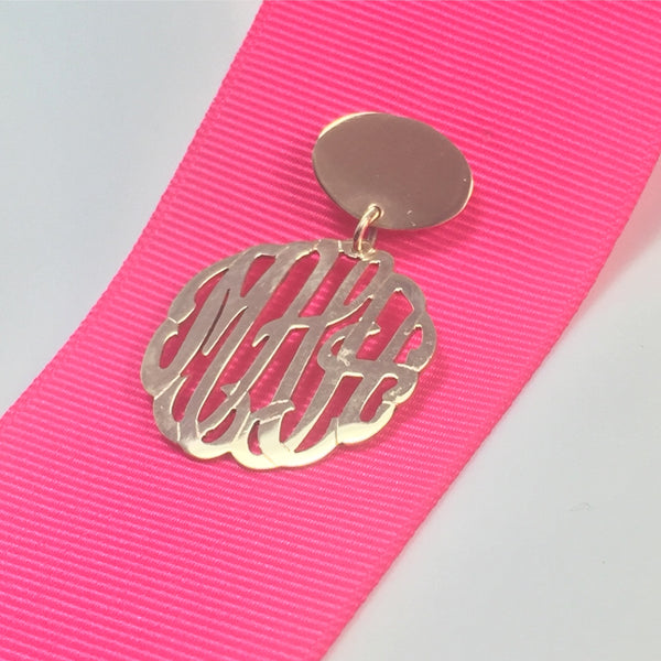 Baby Pin Monogram Oval Disk – Minomi